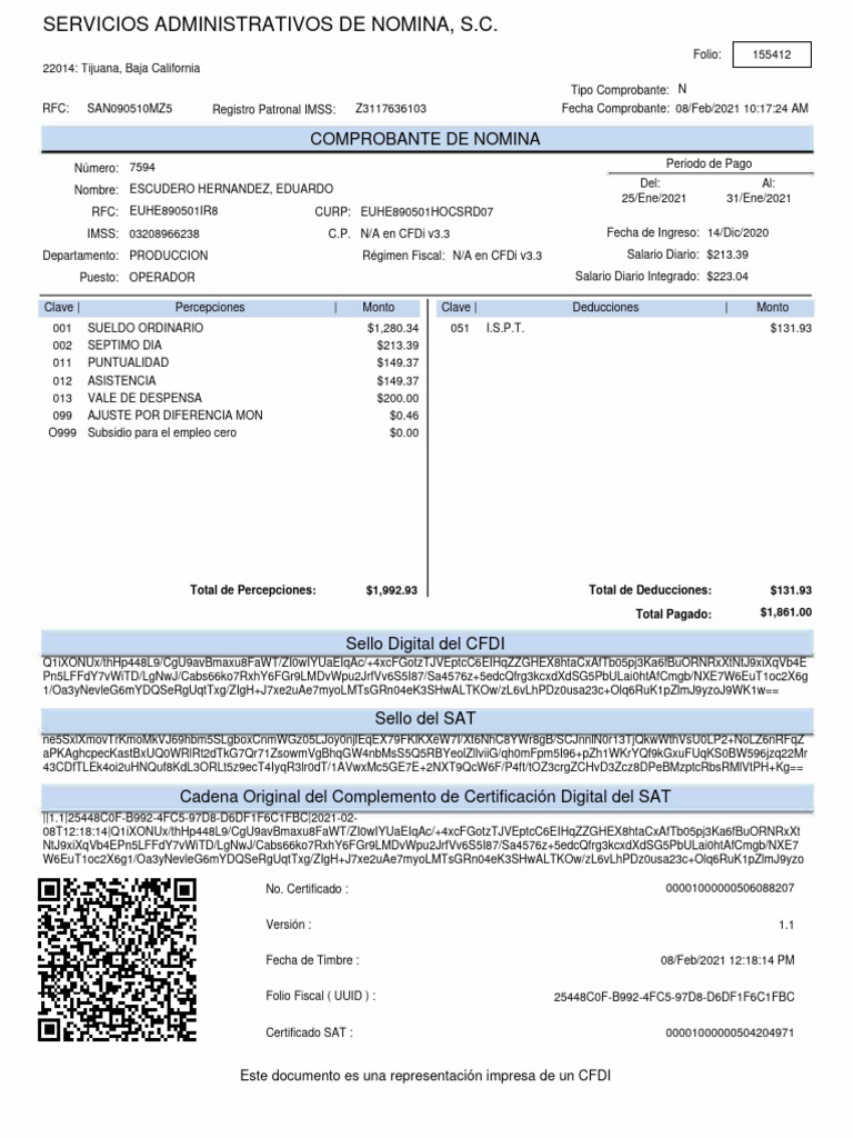Nominas #5 Del 2021 | PDF | Sueldos y salarios | Compensación laboral