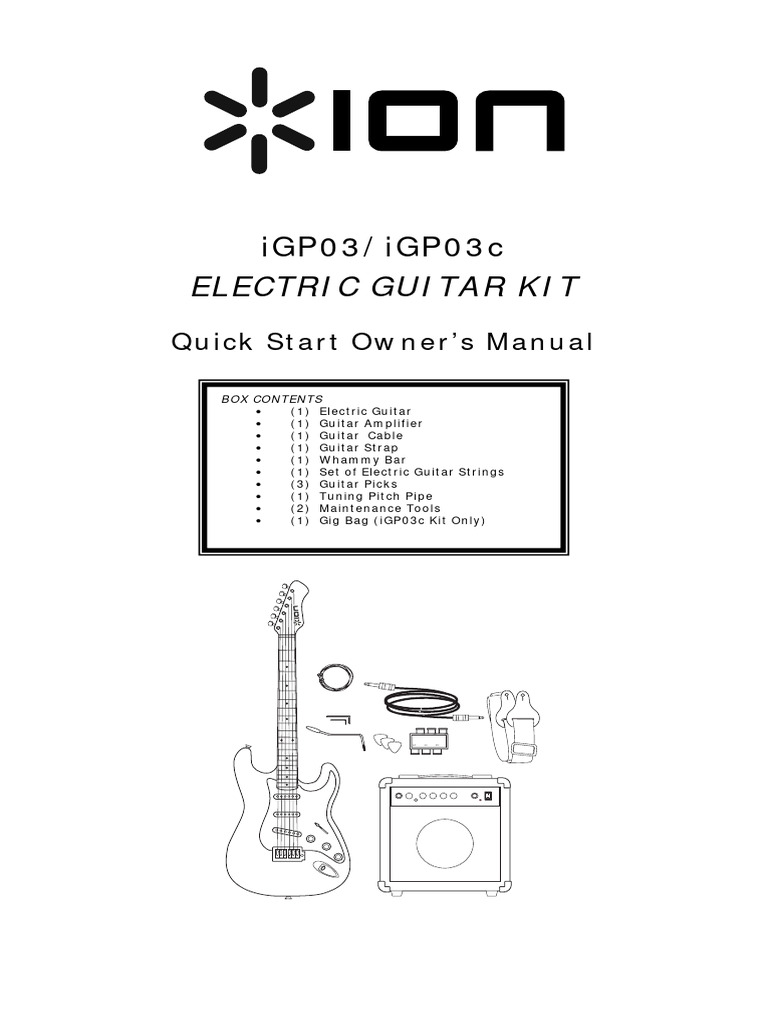 Electric Guitar Kit Quick Start Guide | PDF | Guitars | String Instruments