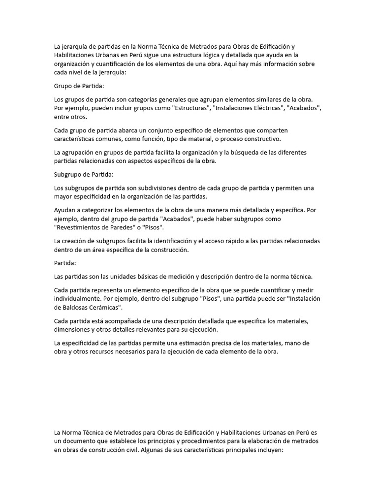 Jeraquia y Caracteristicas | PDF | edificio | Medición