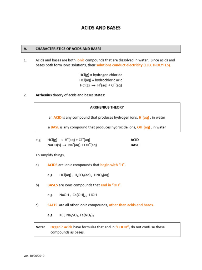 Understanding Acids and Bases | PDF | Acid | Ph