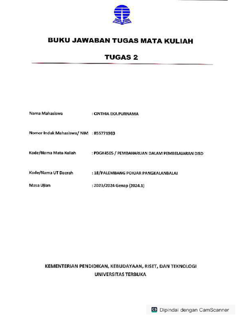 Tugas 2 Cinthia Pembaharuan - Compressed | PDF