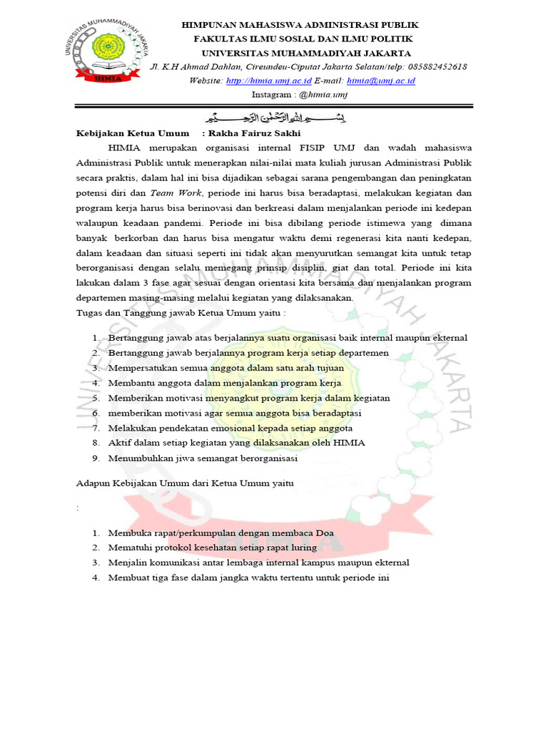 Konsideran Raker 2023 | PDF | Karier & Perkembangan