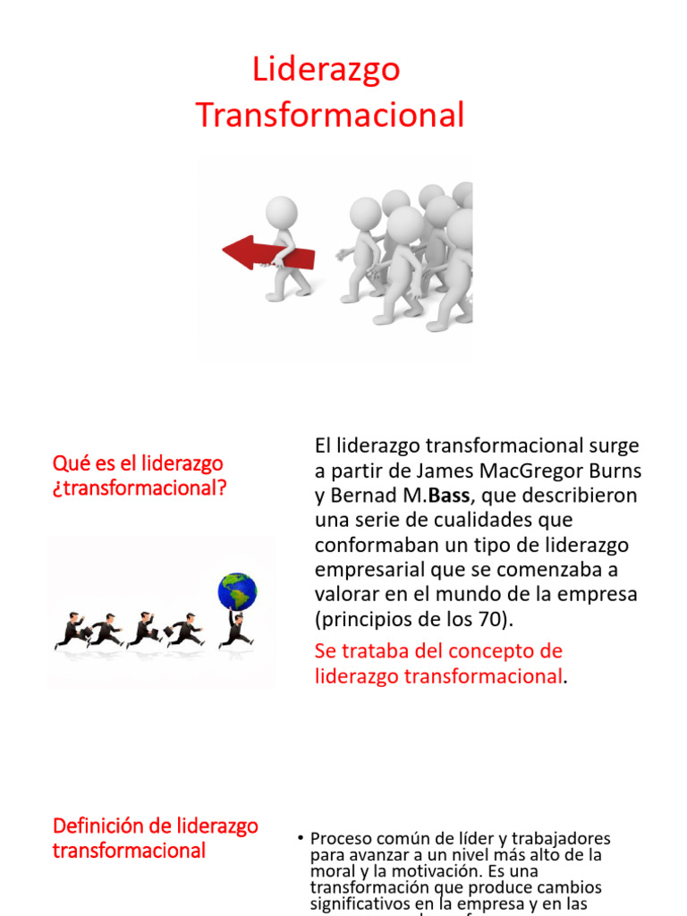 Liderazgo Transformacional: Claves | PDF | Liderazgo | Motivación