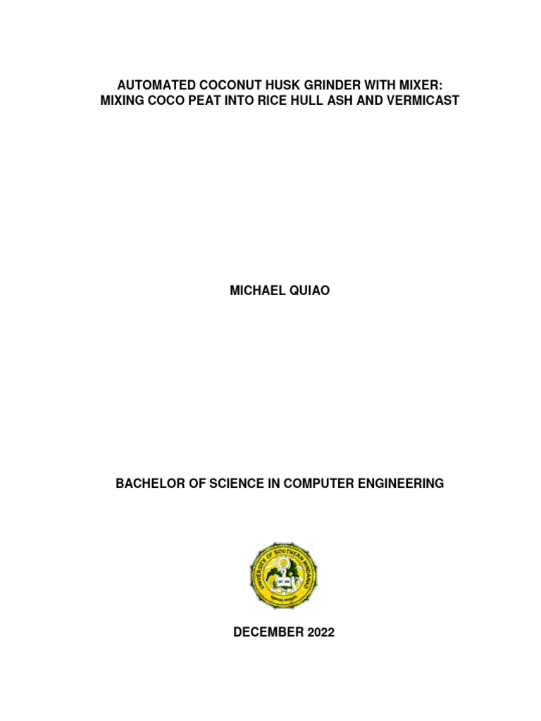 Quiao MANUSCRIPT 1ST DRAFT | PDF | Coconut | Fertilizer