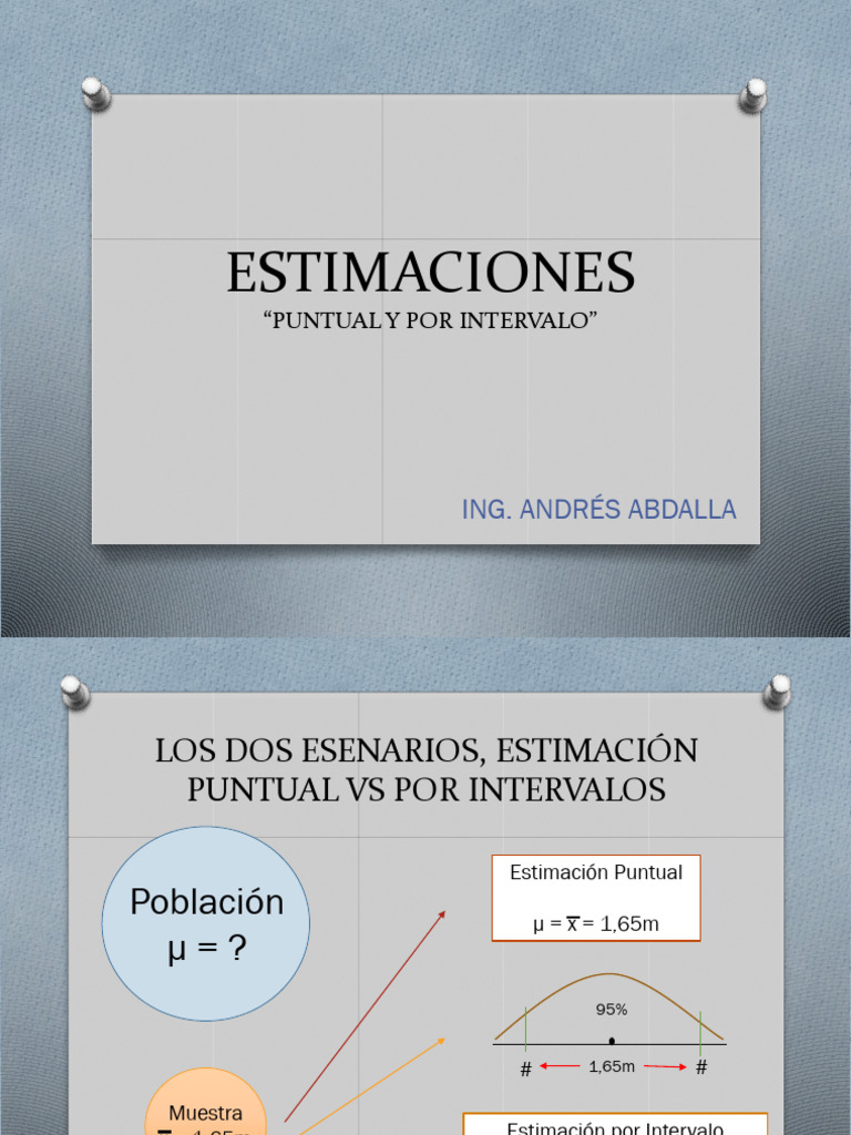 1 Estimación Puntual y Por Intervalo | PDF 1 Estimación Puntual y Por Intervalo | PDF
