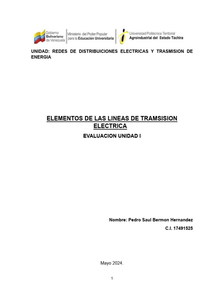Elementos de Las Lineas de Trasmision Electrica | Descargar gratis PDF ...