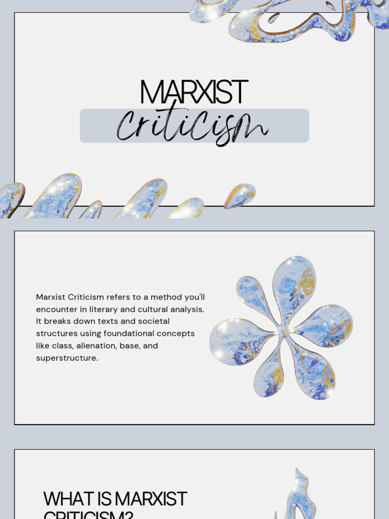 Marxist Criticism Explained | PDF | Social Science
