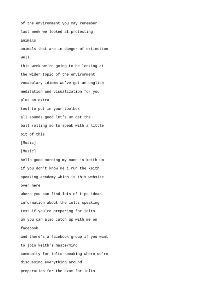 (English (Auto-Generated) ) IELTS Speaking Practice - Topic of The ... (English (Auto-Generated) ) IELTS Speaking Practice - Topic of The ...