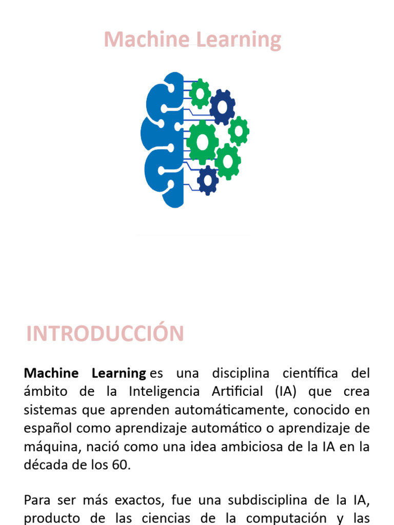 Clase 2 Machine Learning | PDF | Aprendizaje automático | Inteligencia ...