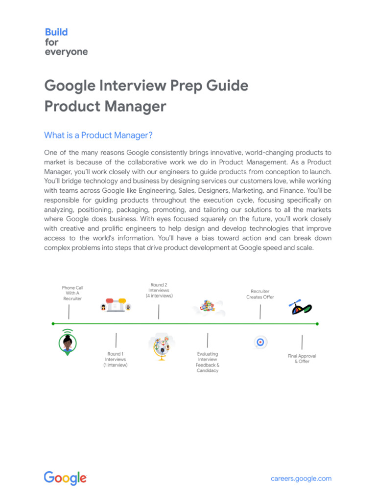Google Interview Prep Guide Product Manager | PDF | Thought | New ...