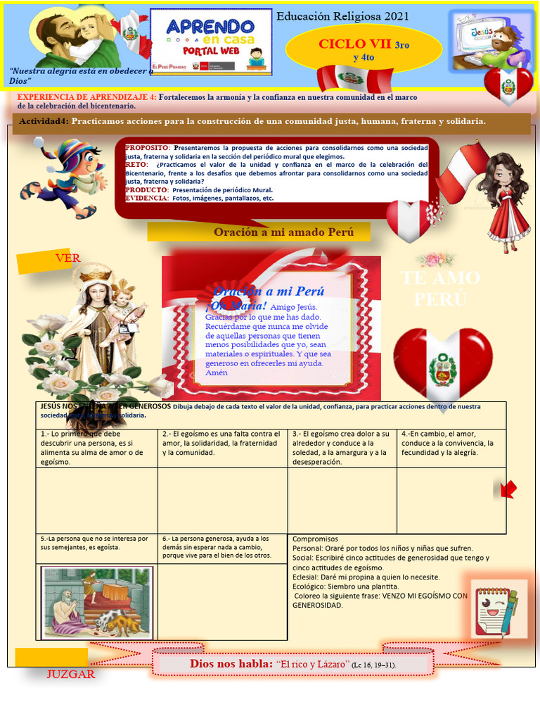 Exp4 - 3°y 4° Actividad 4 | PDF | Amor