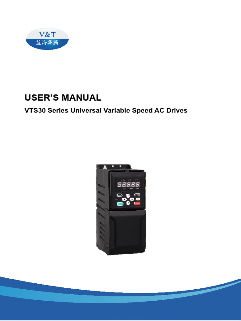 User Manual VTS30 Series Universal Variable Speed AC Drives | PDF | Power Supply | Rectifier