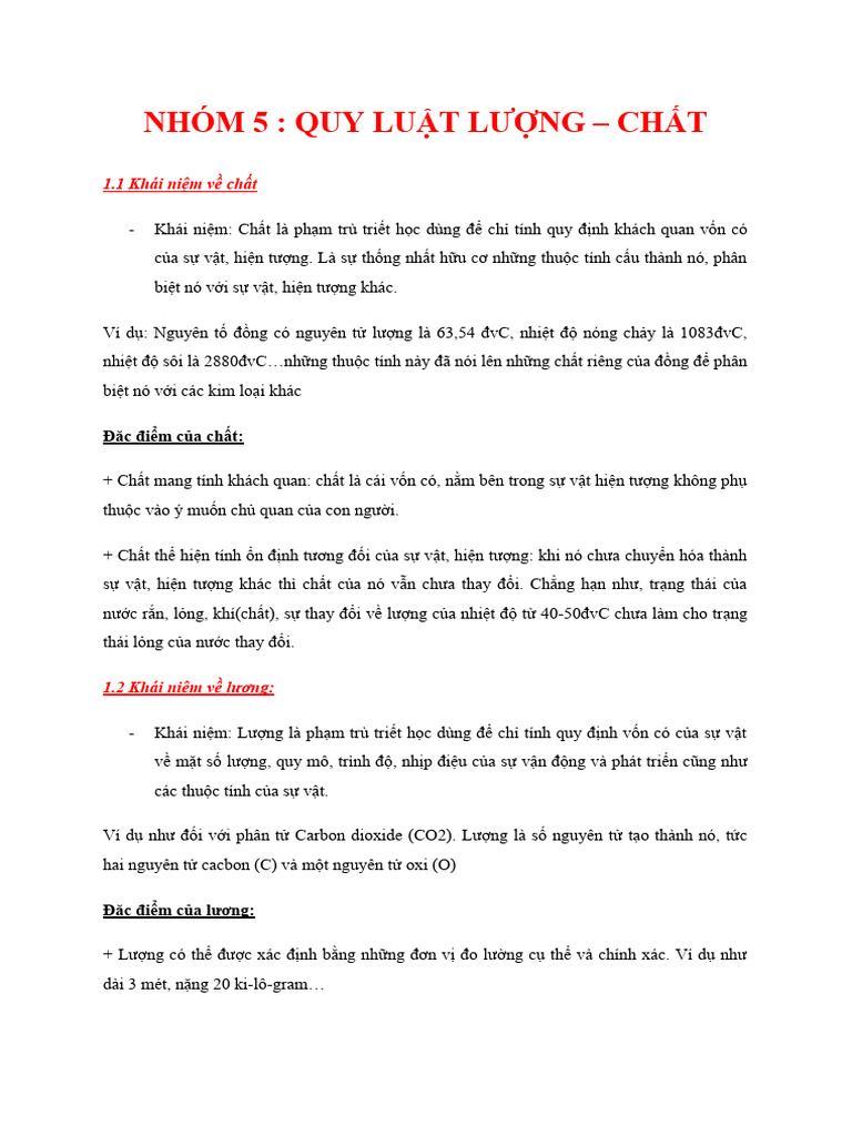 Quy Luat Luong Chat | PDF