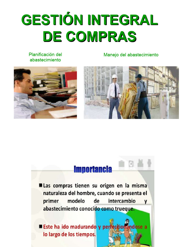 Clase 1 Gestión de Compras | PDF | Logística | Calidad (comercial)