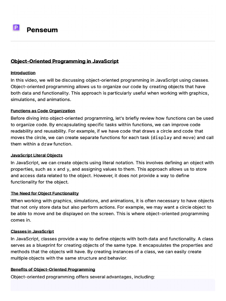 Introduction To Object-Oriented Programming | PDF Introduction To Object-Oriented Programming | PDF