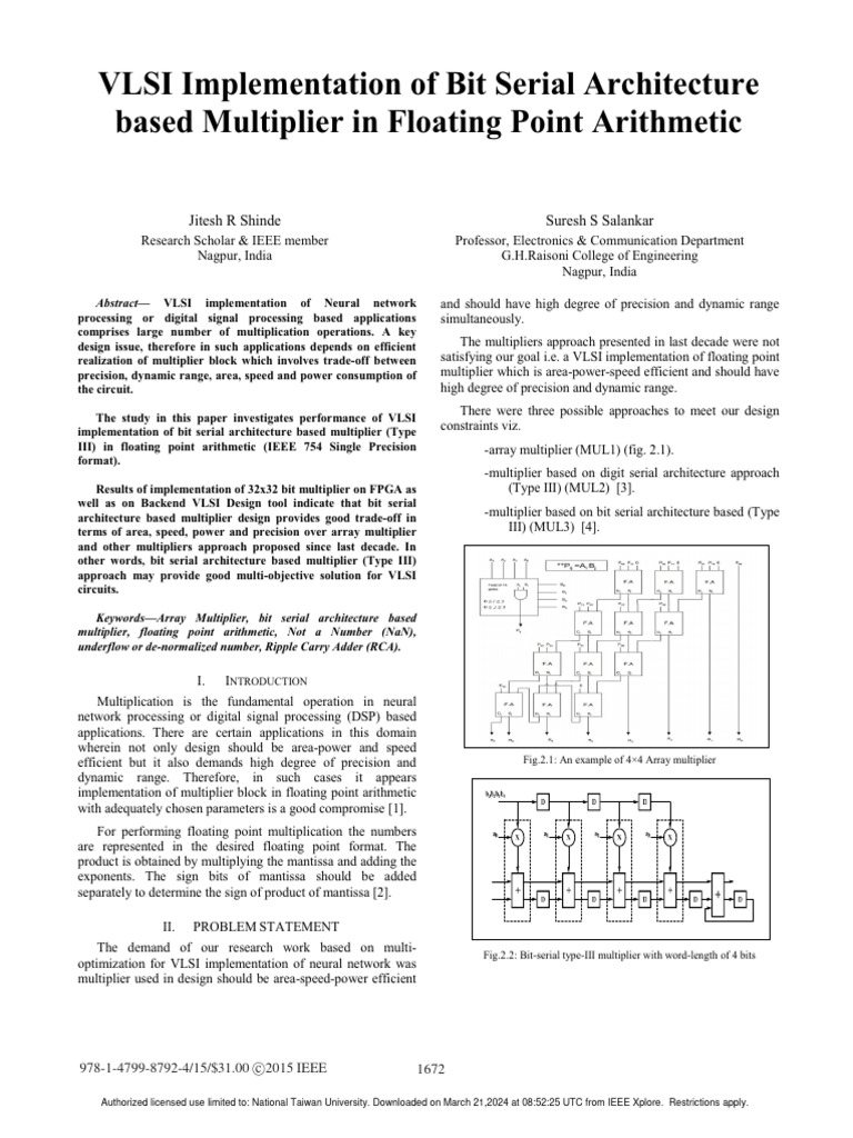 VLSI_implementation_of_bit_serial_architecture_based_multiplier_in ... VLSI_implementation_of_bit_serial_architecture_based_multiplier_in ...