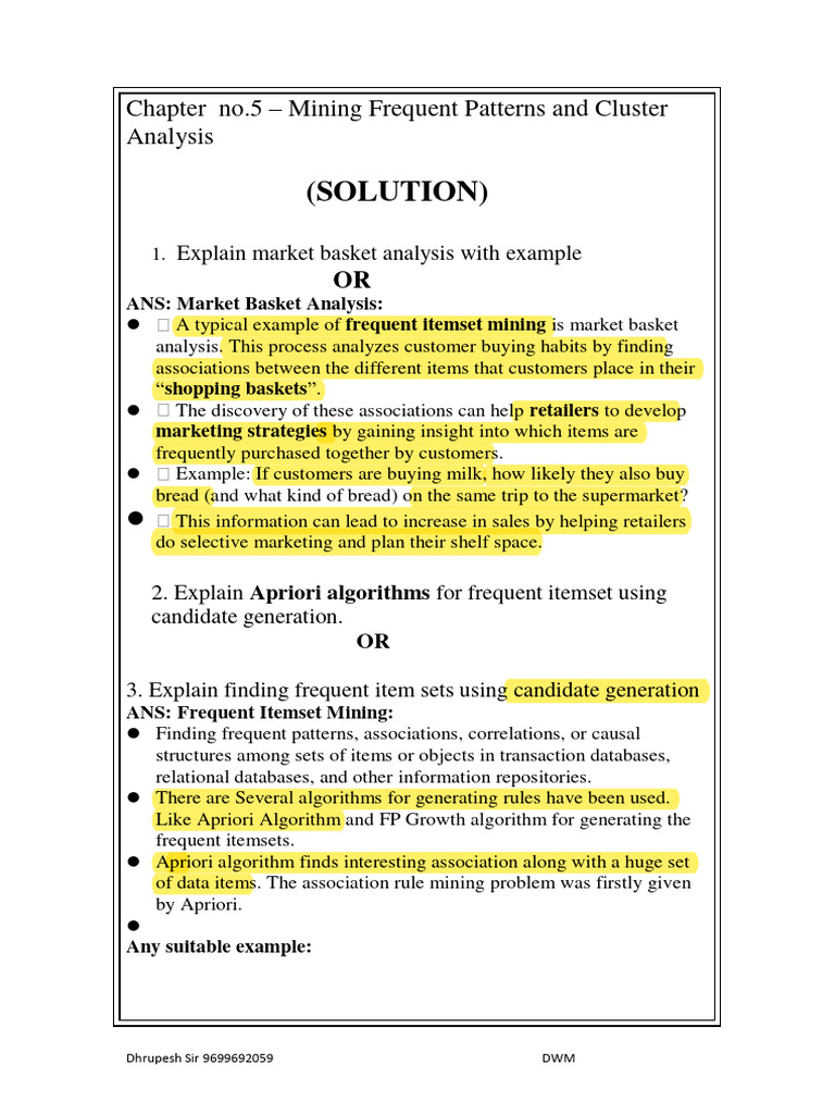 DWM 5 | PDF | Cluster Analysis | Data Analysis