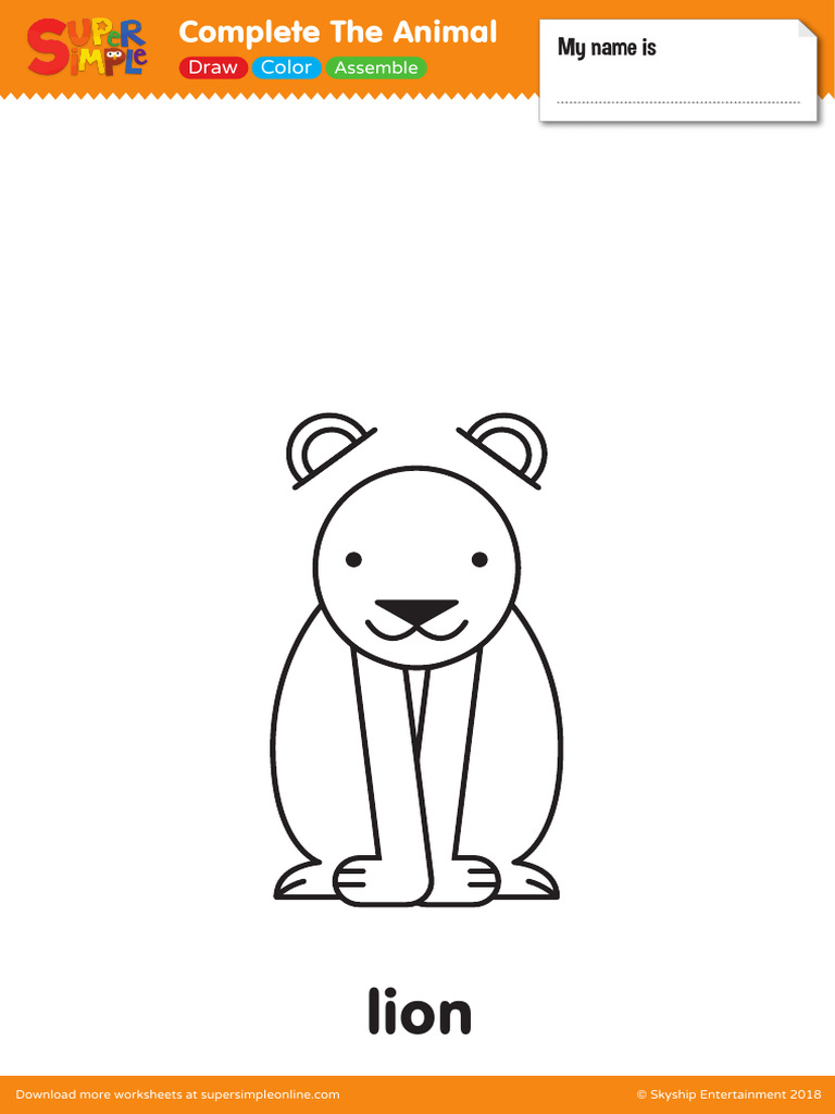 Complete The Animal Worksheet | PDF