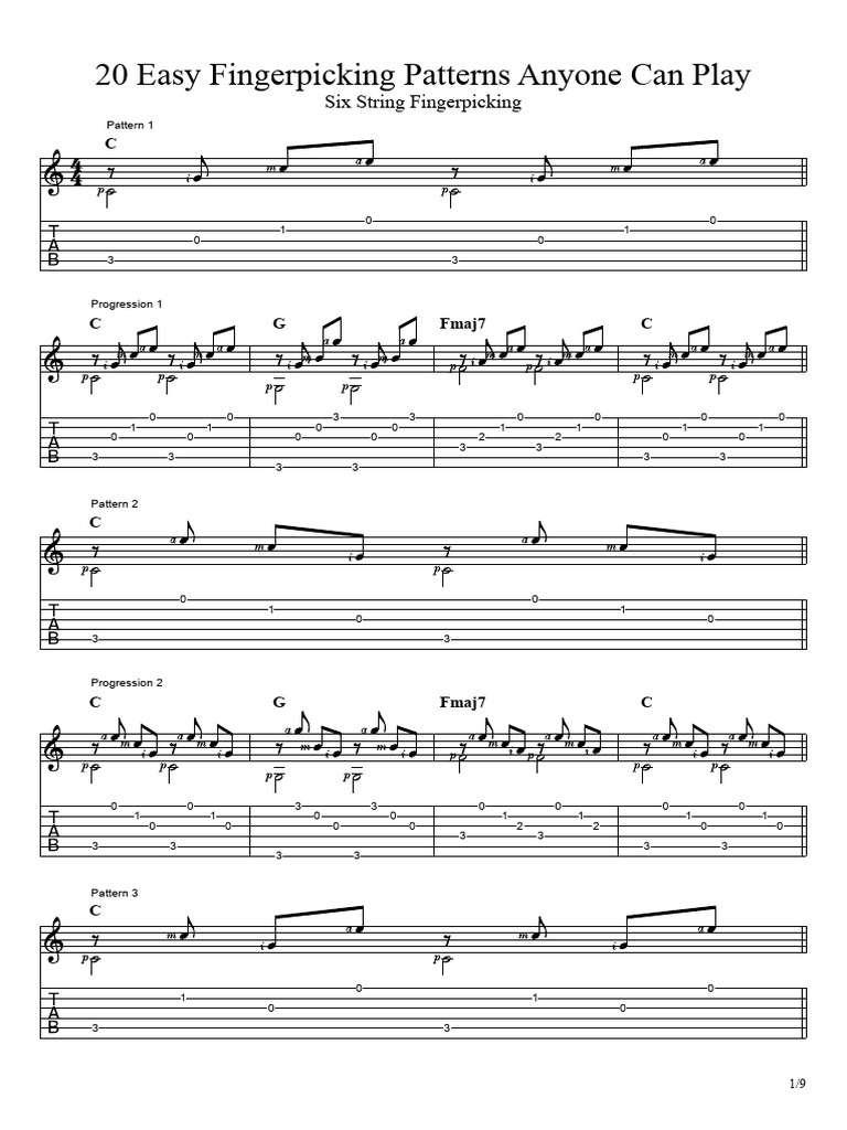 Guitar Patterns | PDF | Guitars | Irish Musical Instruments