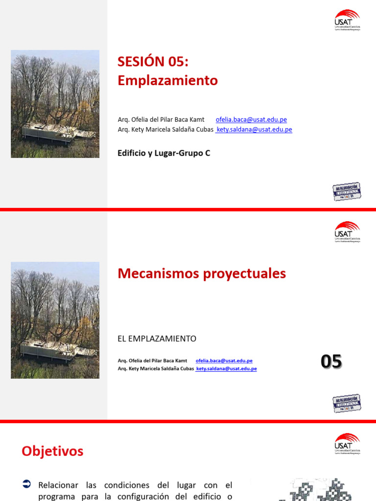 Sesion 05 Emplazamiento EyL | PDF | Diseño | Estilo