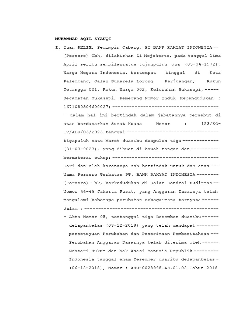 MUHAMMAD AQIL SYAUQI - TUGAS Pak Arman Lany Komparisi CV | PDF