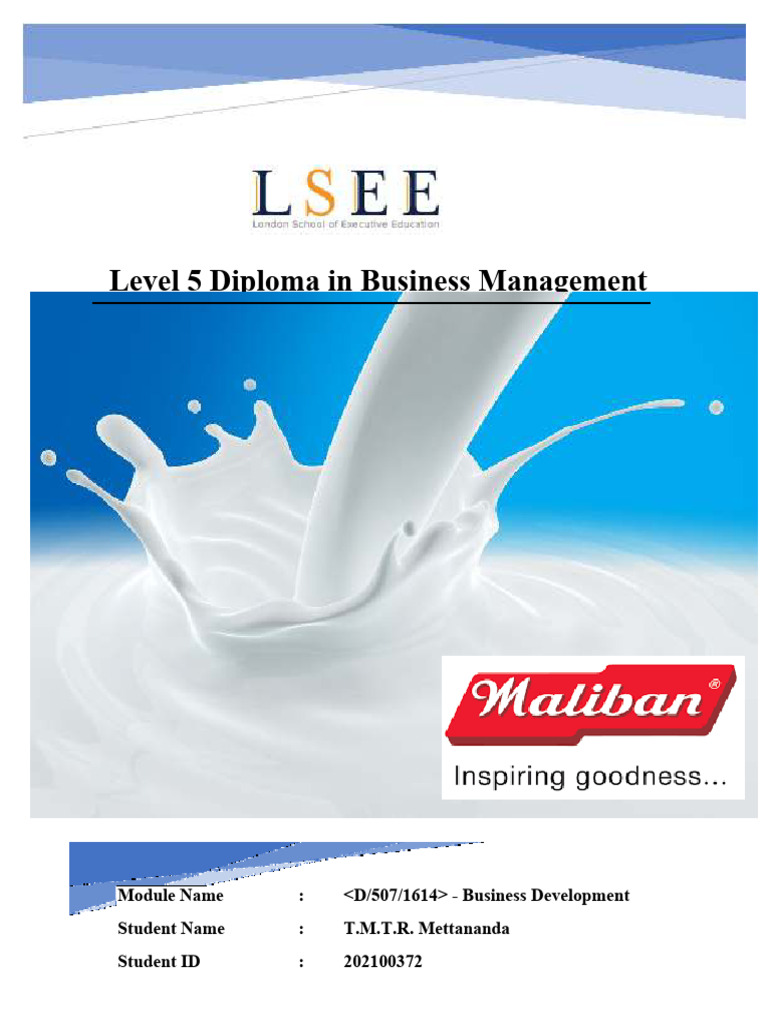Level 5 Diploma in Business Management Business Development | PDF ...