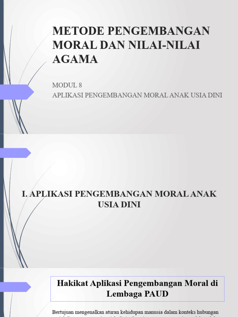 Metode Pengembangan Moral Dan Nilai-Nilai Agama | PDF | Karier & Perkembangan | Sains & Matematika