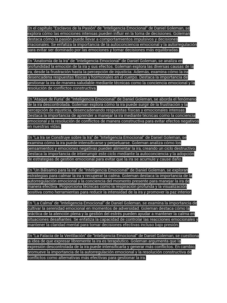 Documento Sin Titulo | PDF | Las emociones | Inteligencia emocional