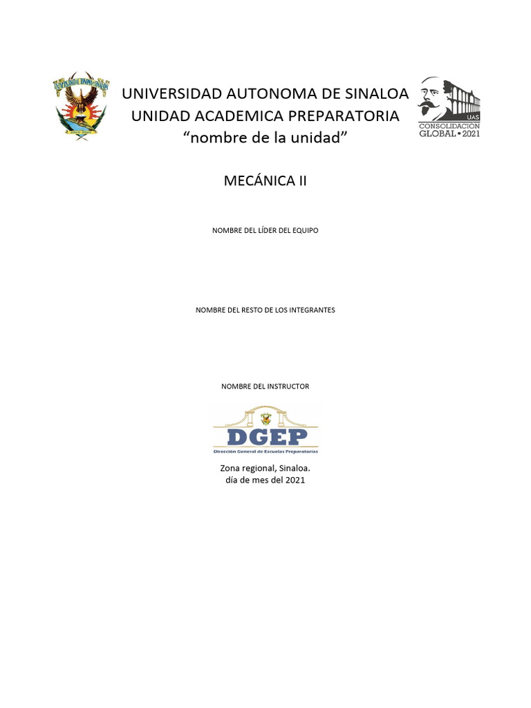 Plantilla Informe Laboratorio Practica 3 | PDF | Energía potencial ... Plantilla Informe Laboratorio Practica 3 | PDF | Energía potencial ...