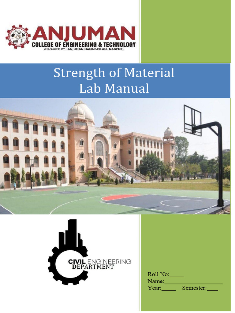 Acet - Som Lab Manual | PDF | Deformation (Engineering) | Hardness