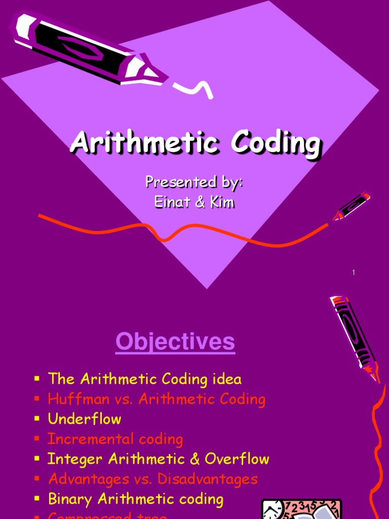 Arithmetic Coding: Presented By: Einat & Kim | PDF | Code | Data ...