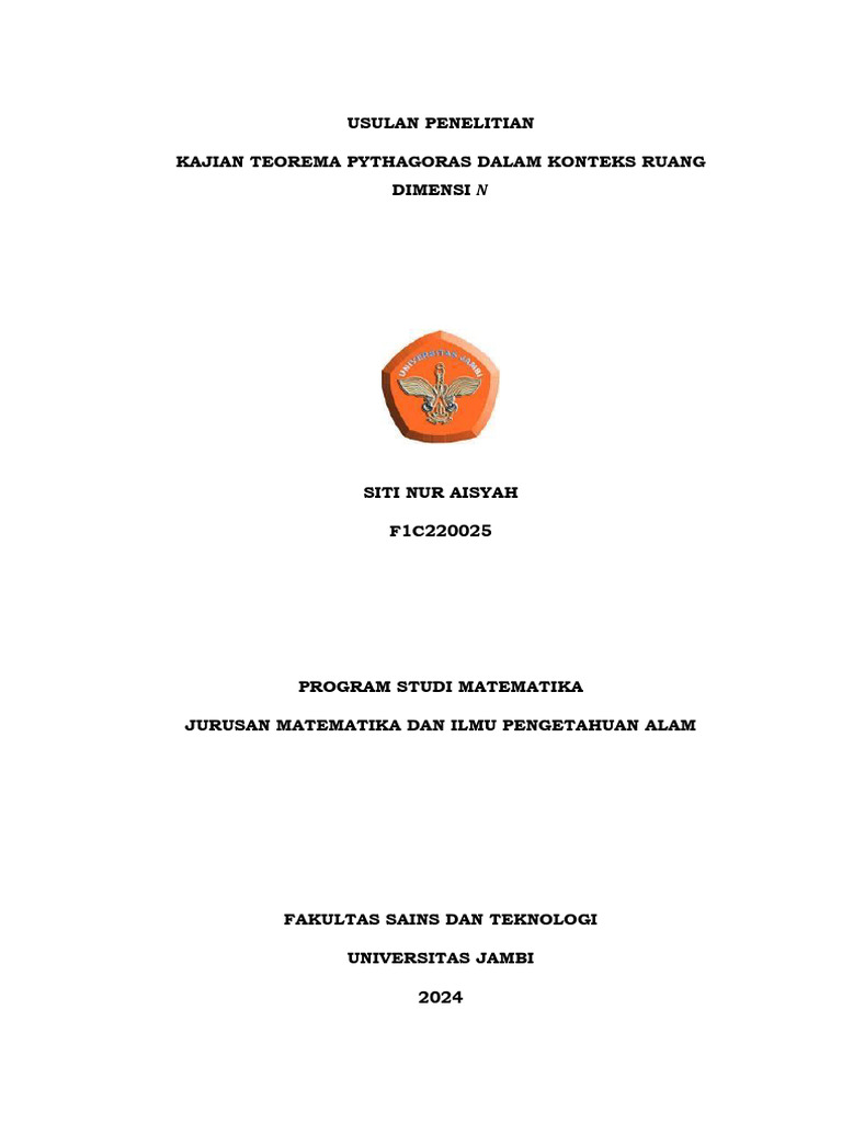 Usulan Penelitian | PDF