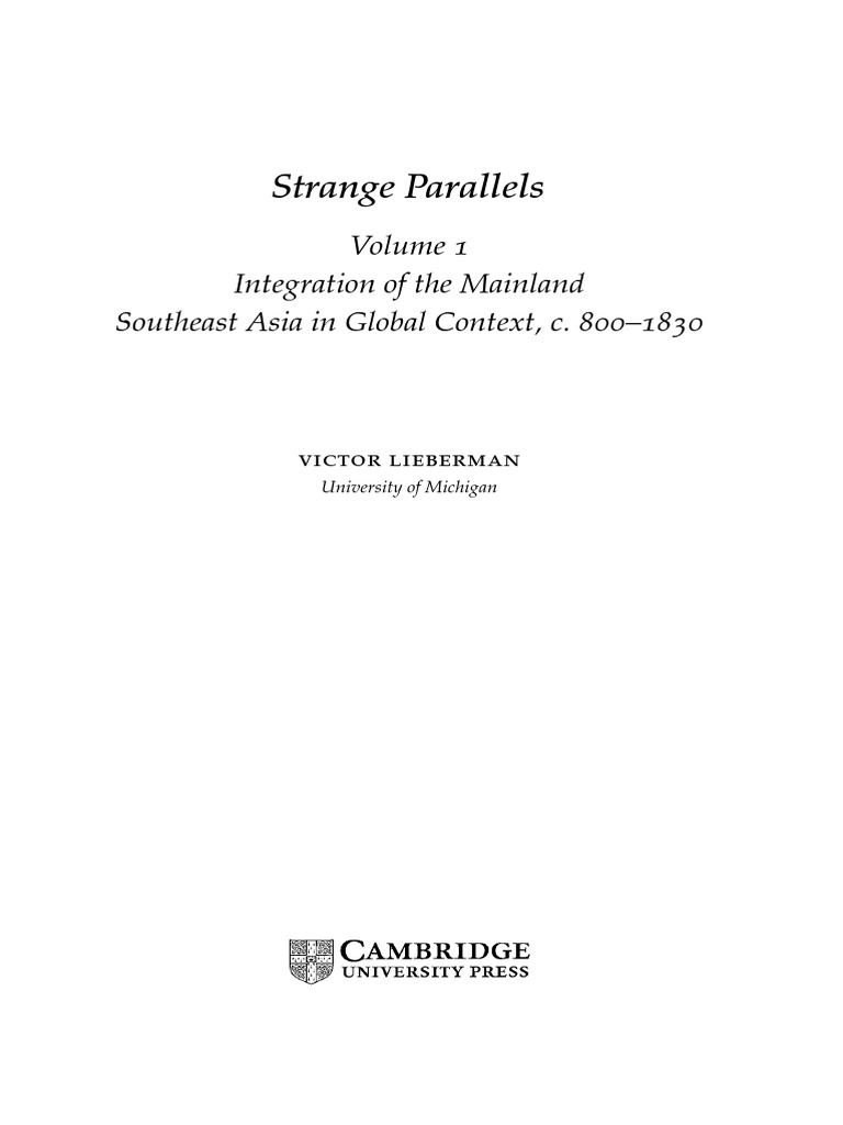 Strange Parallel | Download Free PDF | Southeast Asia | Asia
