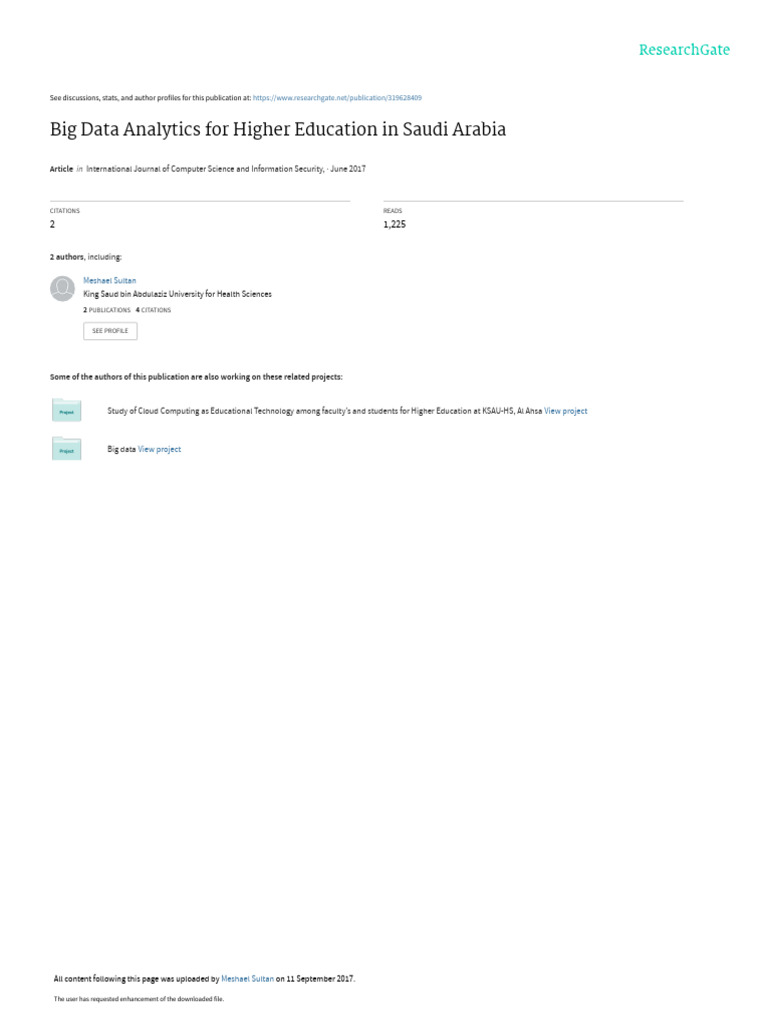 Big_Data_Analytics_for_Higher_Education | PDF | Big Data | Analytics