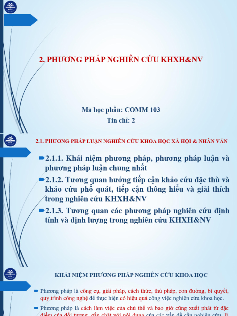 PHUONG PHAP NC KHXH&NV-SV | PDF