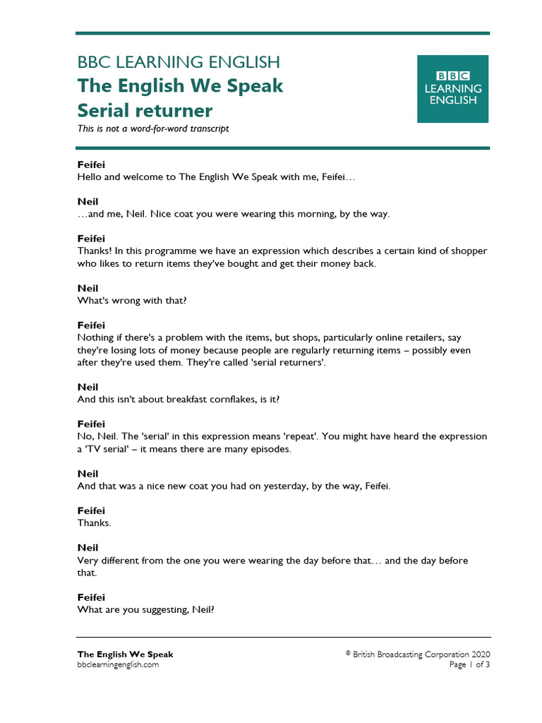 Returner | PDF