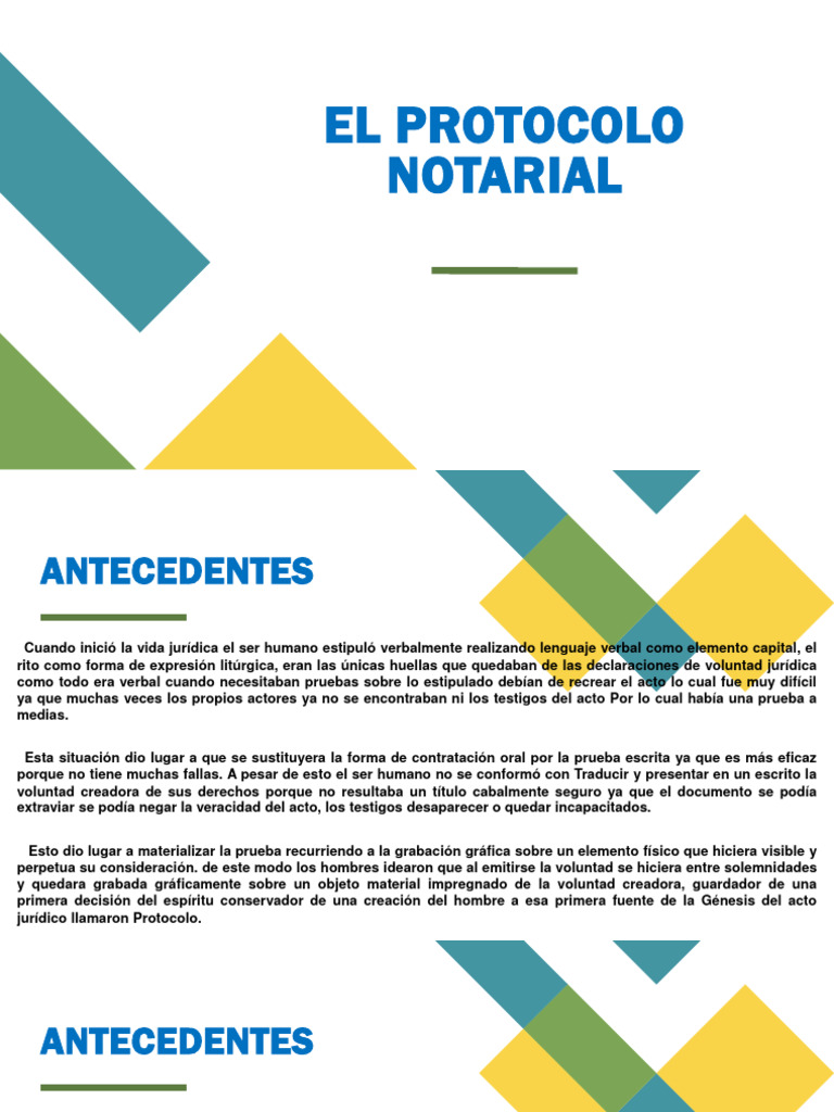El Protocolo Notarial | PDF | Derecho