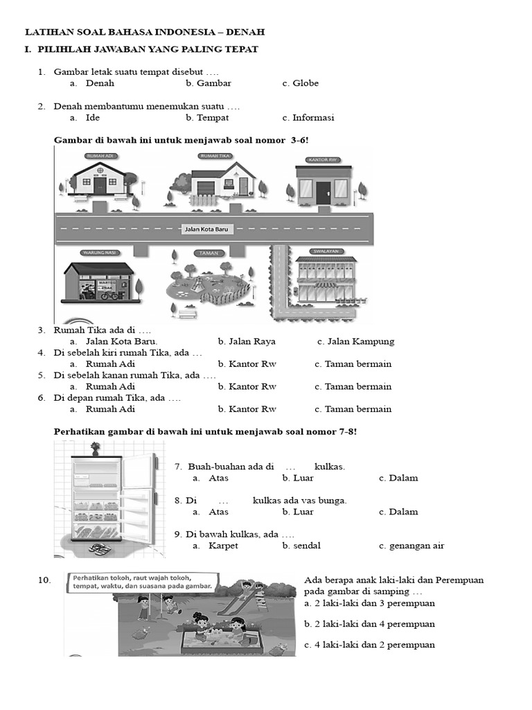 Soal Denah dan Lokasi | PDF