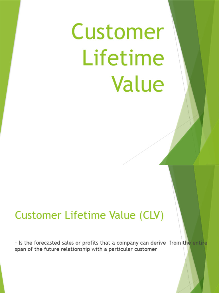 Customer Life Time Value & New Product Development | Download Free PDF ... Customer Life Time Value & New Product Development | Download Free PDF ...