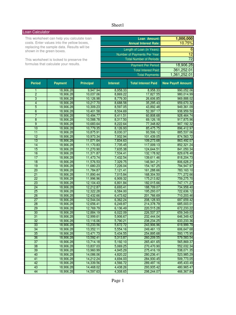 EMI Calcuation | PDF | Financial Economics | Economics