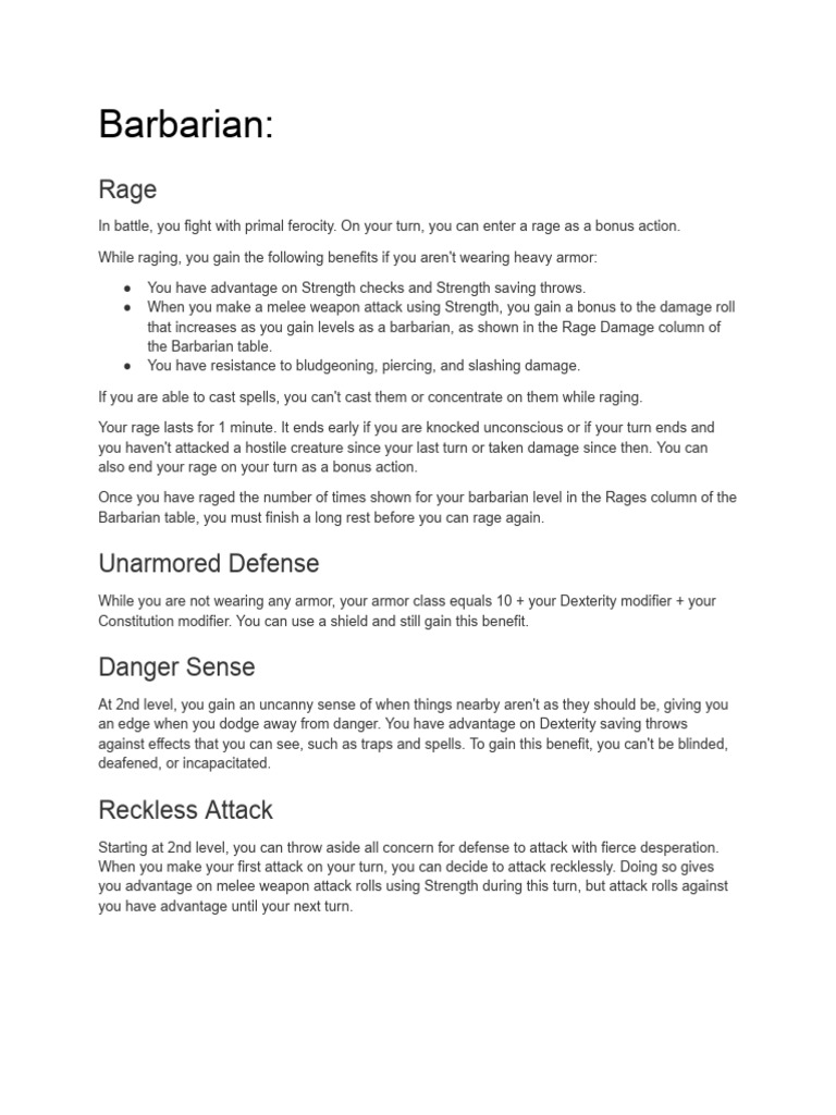 Jojo Class Features | PDF