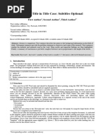 Elsevier Template 1 | PDF | Microsoft Word | Copyright