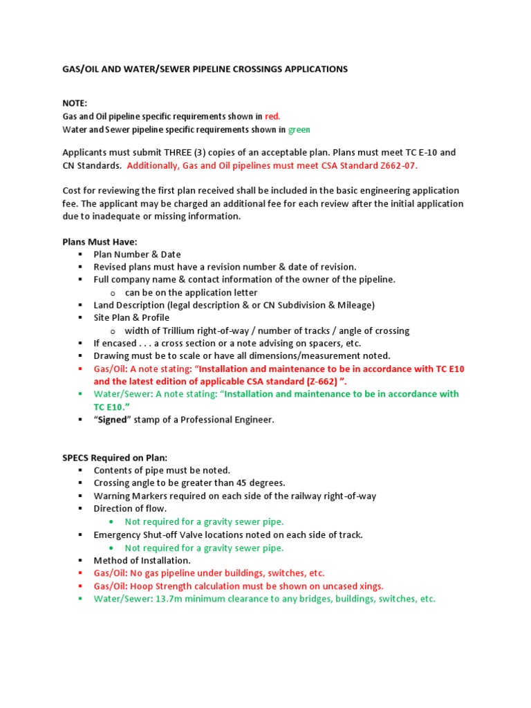 CSA Z662 Compliance for Sewer Crossings | PDF | Sanitary Sewer | Pipe ...