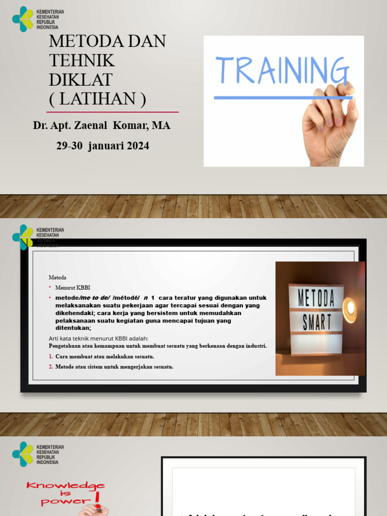 Metoda Dan Tehnik Diklat ZK | PDF | Karier & Perkembangan