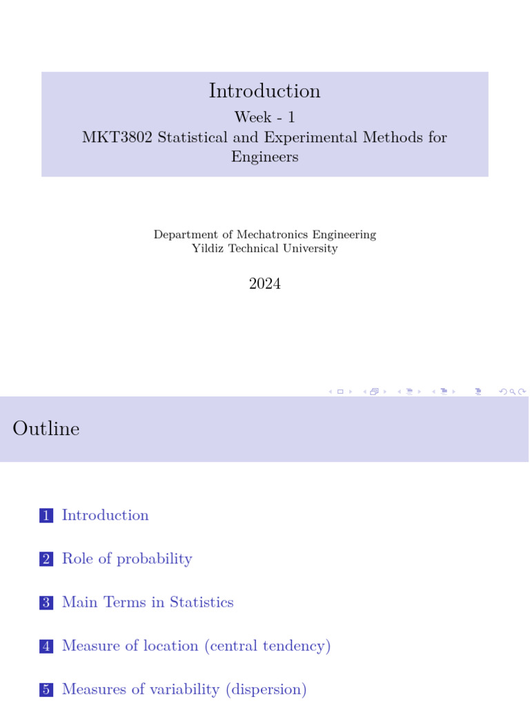 Week 1 Prob | PDF | Statistics | Statistical Inference