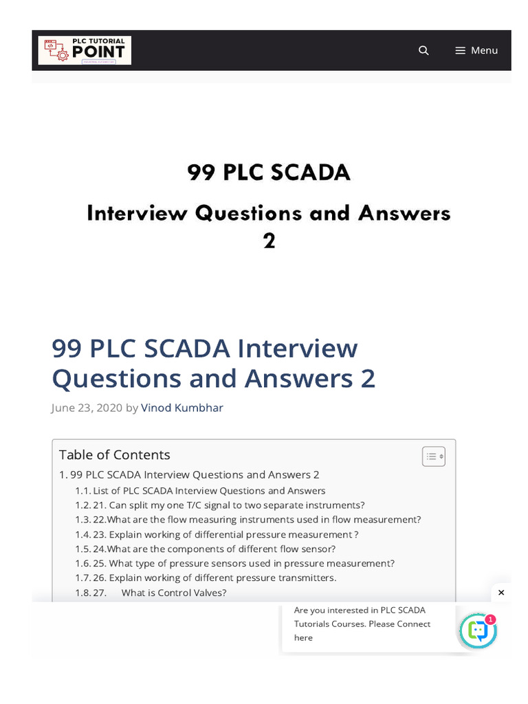 PLC and Scada | PDF | Programmable Logic Controller | Pressure Measurement