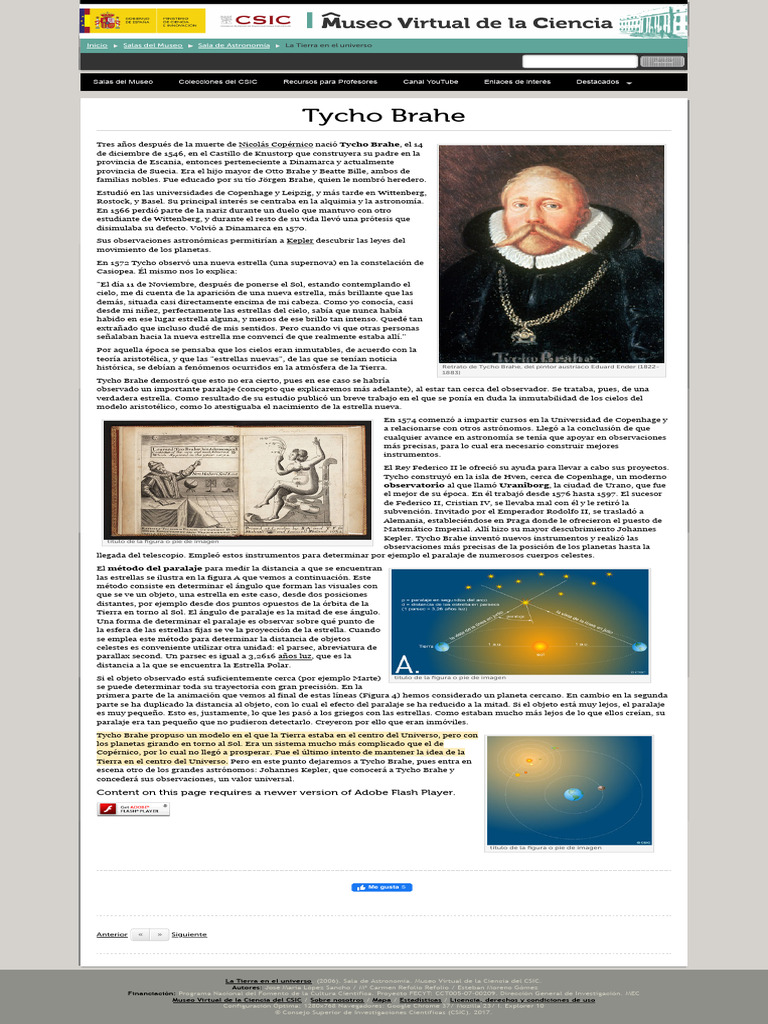 Modelo de Tycho Brahe en Astronomía | PDF | Tycho Brahe | Astronomía