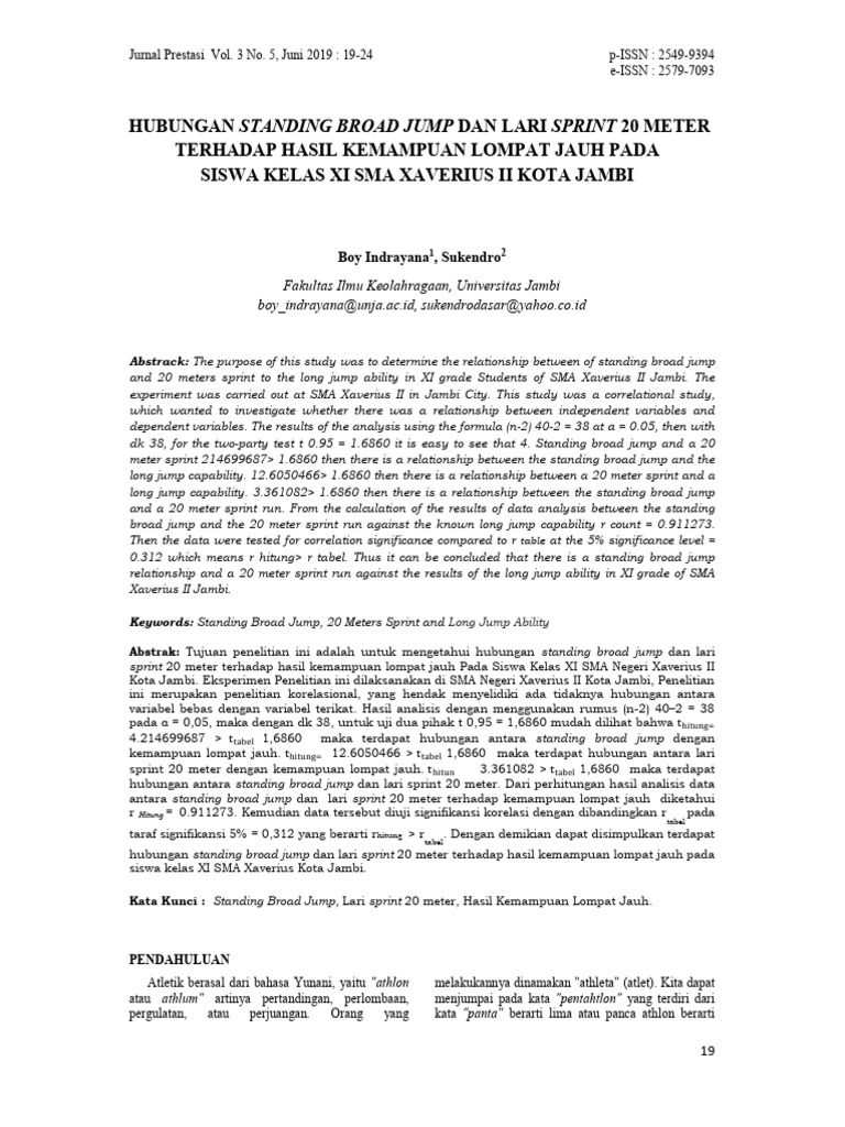 Standing Broad Jump | PDF