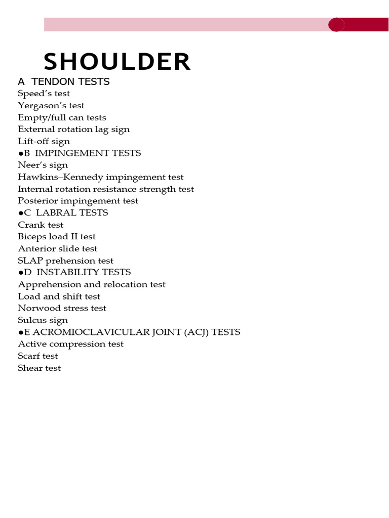 Special Tests in Musculoskeletal Examination - An Evidence-Based Guide ...