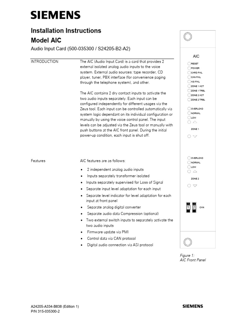 AIC | PDF | Electrical Connector | Digital Audio